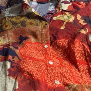 John Mark | Tops | John Mark Plus Mixed Print Button Front | Poshmark
